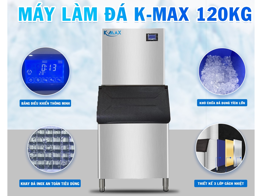 Máy làm đá K-Max QH350 (120 kg/ngày) - META.vn