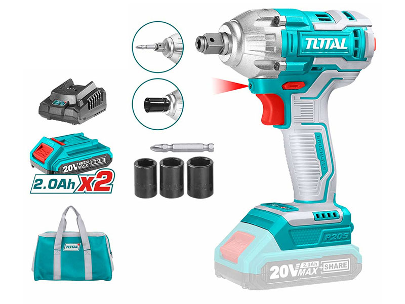 Máy siết bu lông dùng pin 20V Total TIWLI20208 - META.vn