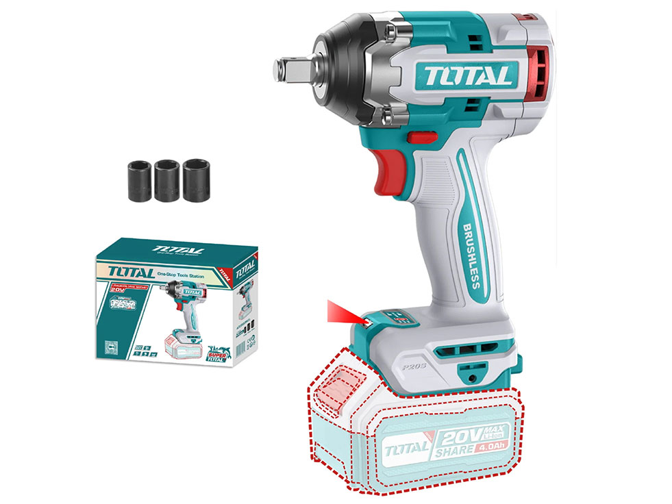 Thân máy siết bu lông dùng pin 20V Total TIWLI20501 (Chưa pin và sạc ...