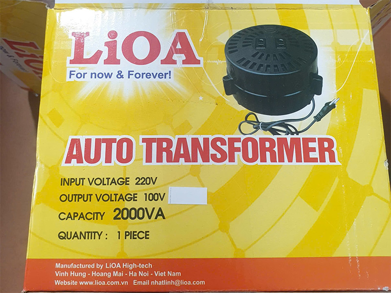 Biến áp đổi nguồn Lioa DN020 (DN020A) 1P - 2000VA - META.vn