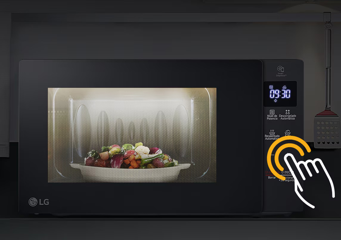 Lò vi sóng LG 20 lít MS2032GAS màu đen - META.vn