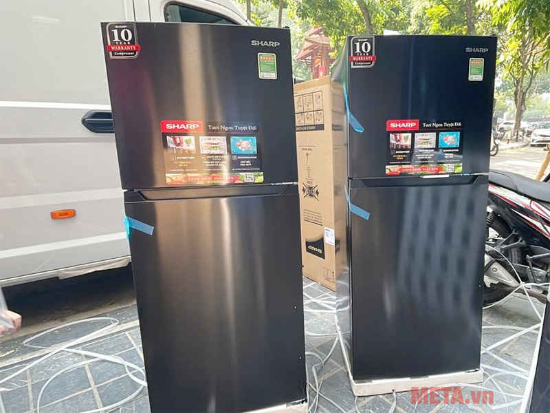 Tủ lạnh Sharp Inverter 181 lít SJ-X198V-DG - META.vn