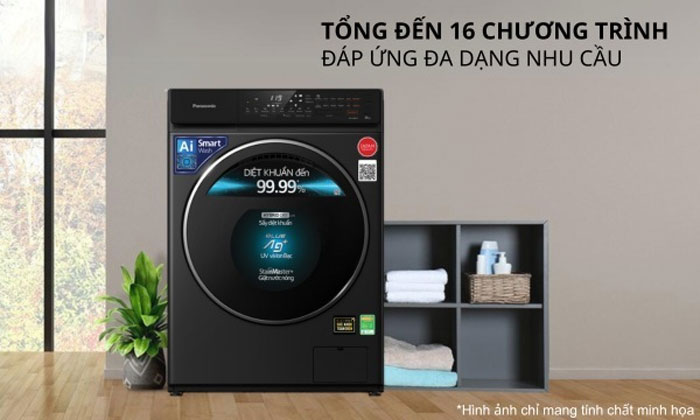 Máy giặt Panasonic Inverter 9kg NA-V90FR1BVT lồng ngang - META.vn