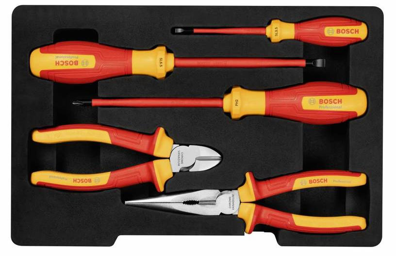 Bộ đồ nghề cách điện Bosch 1.000V VDE đa năng 5 món 1600A02NG2 - META.vn