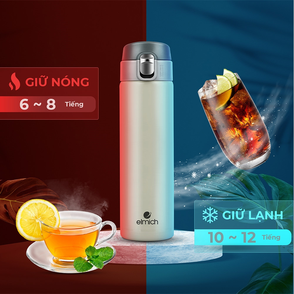 Bình giữ nhiệt inox 304 Elmich EL8295 (500ml) - META.vn