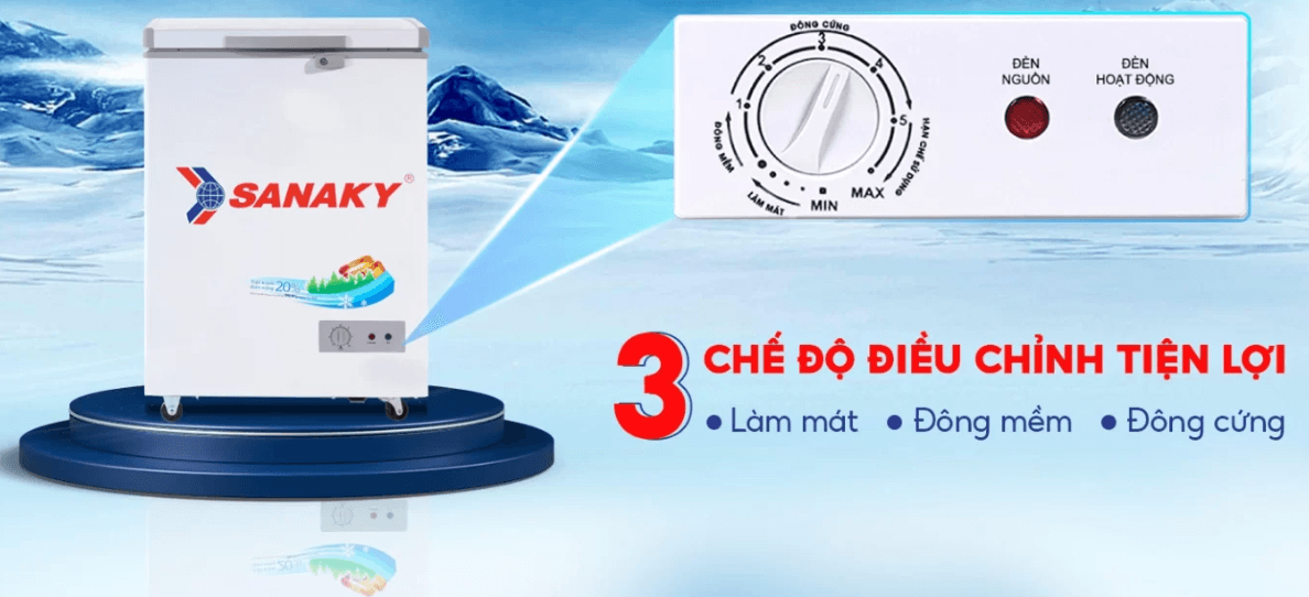 Tủ đông 1 ngăn Sanaky VH-1599HY - 100 lít - META.vn