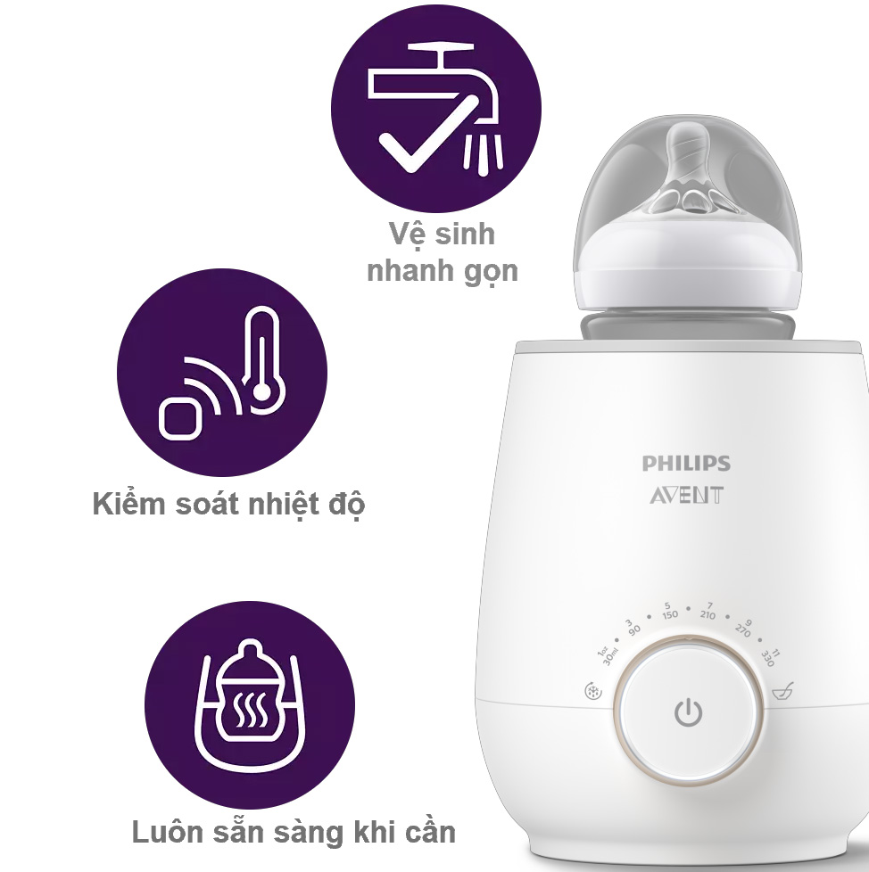 Máy hâm sữa Philips Avent SCF358.00 - META.vn