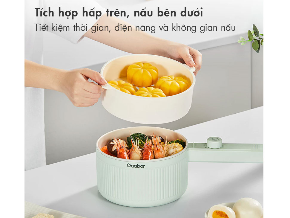 Nồi điện đa năng Gaabor EC-20M01A - 2 lít - META.vn