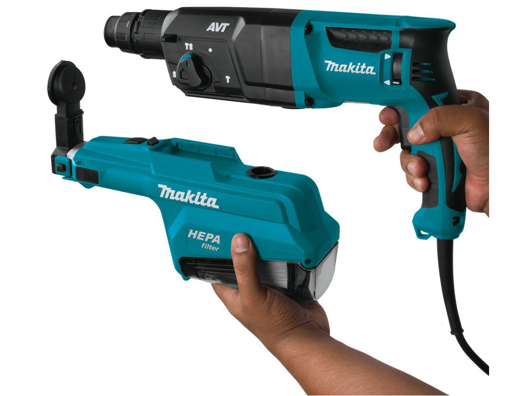 Máy khoan đa năng với hệ thống hút bụi Makita HR2653T - META.vn