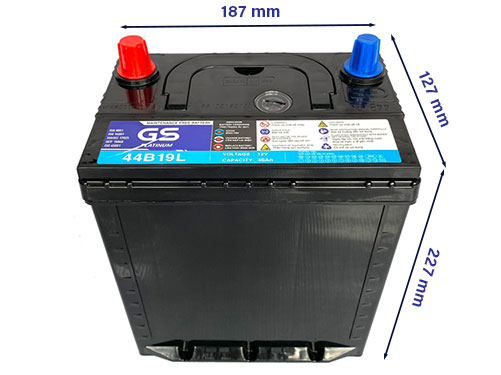 Ắc quy GS MF 44B19L 12V 40Ah - META.vn