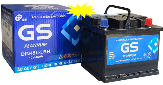 Ắc quy khô GS MF DIN45L-LBN (12V - 45Ah) - META.vn