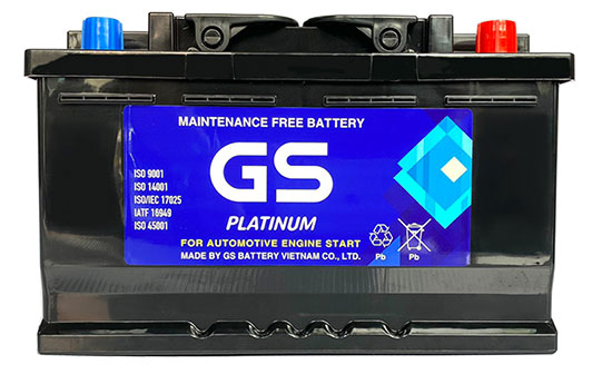 Ắc quy khô ô tô GS DIN70L-LBN (12V - 70AH, cọc trái) - META.vn