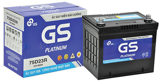 Ắc quy khô ô tô MF GS 75D23R (12V - 65AH, cọc phải) - META.vn