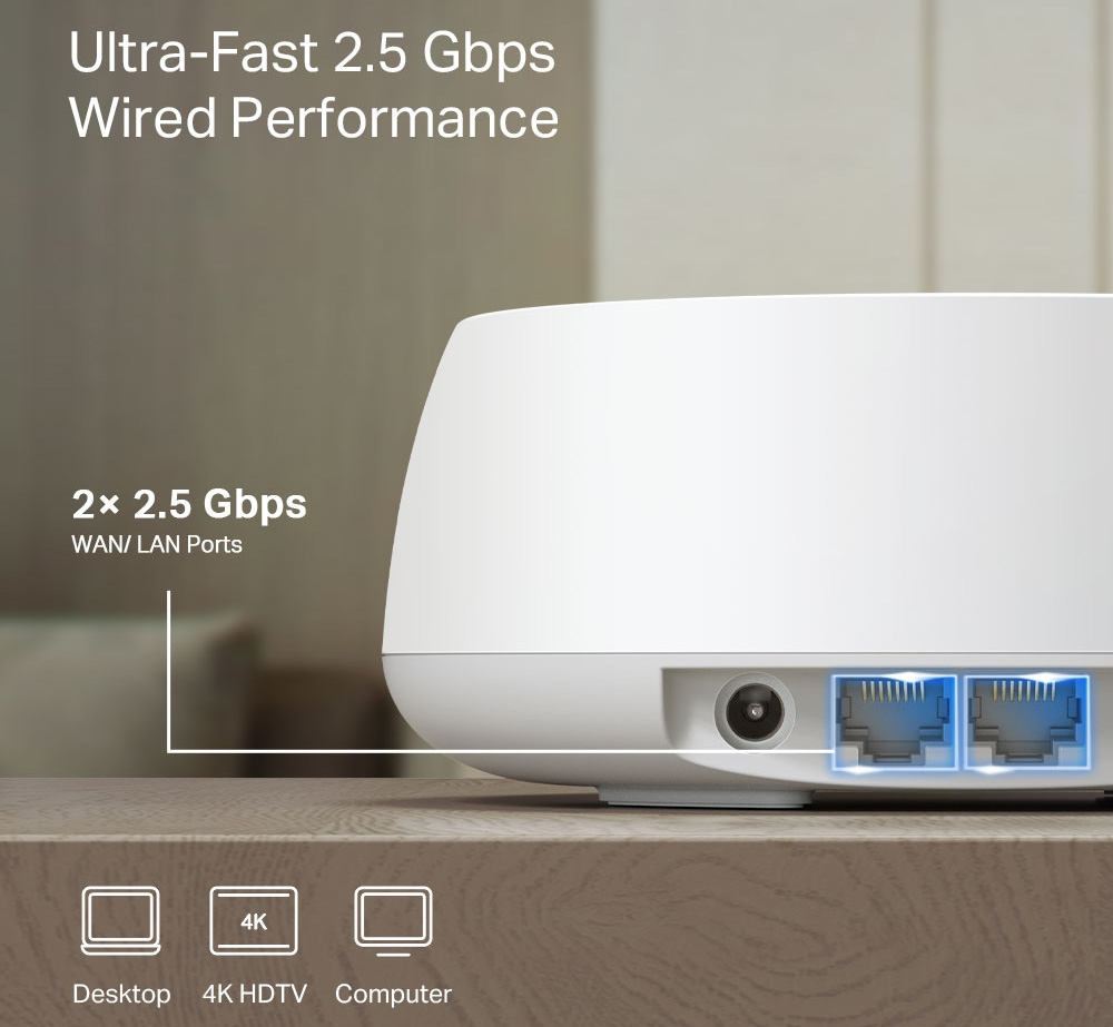 Hệ thống Mesh WiFi 7 BE5000 TP-Link Deco BE25 - META.vn
