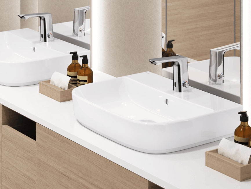 Vòi chậu nóng lạnh tự động Inax AMV-91K - META.vn