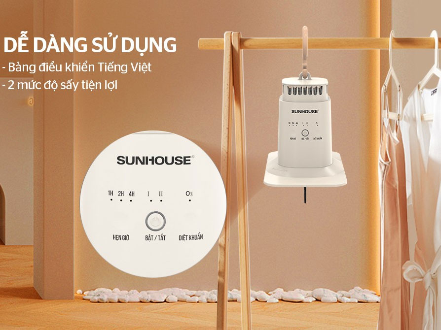 Tủ sấy quần áo mini Sunhouse SHD2704 - META.vn
