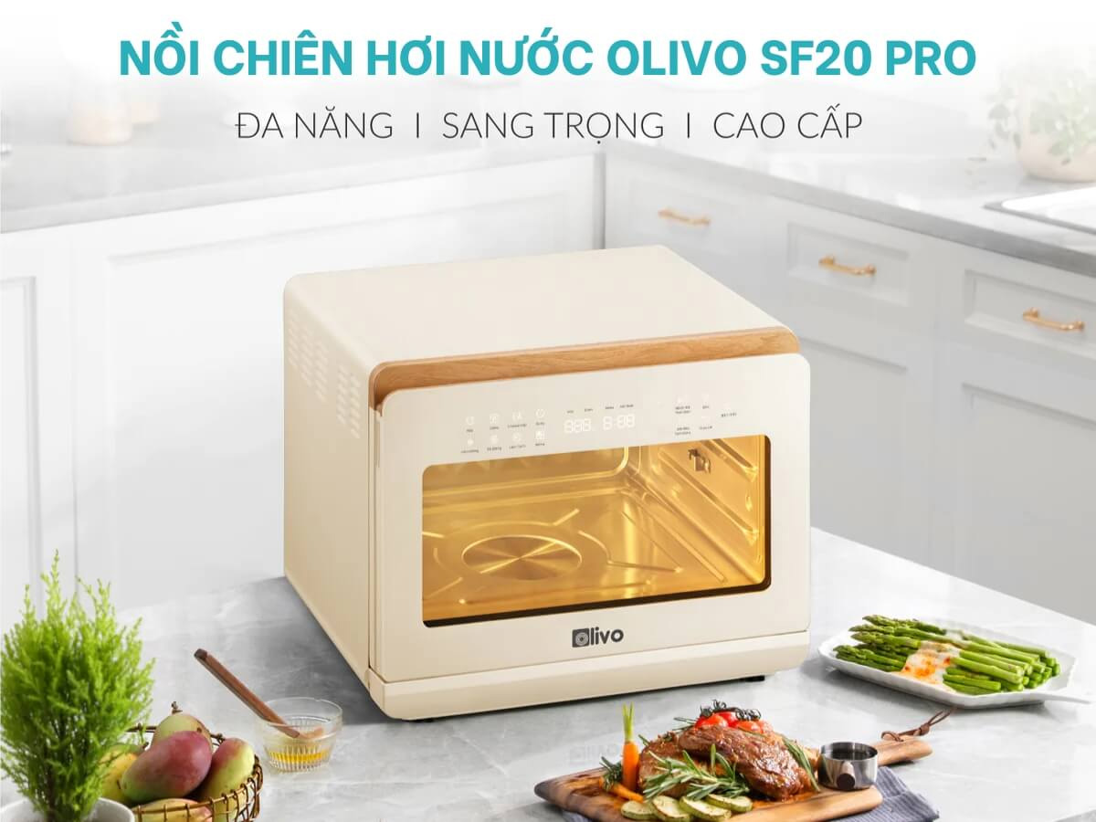 Nồi chiên hấp đa năng Olivo SF20 Pro - META.vn