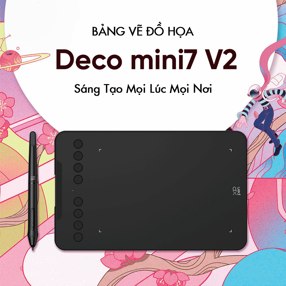 Bảng vẽ XP-Pen Deco Mini 7 V2 - 16K - META.vn