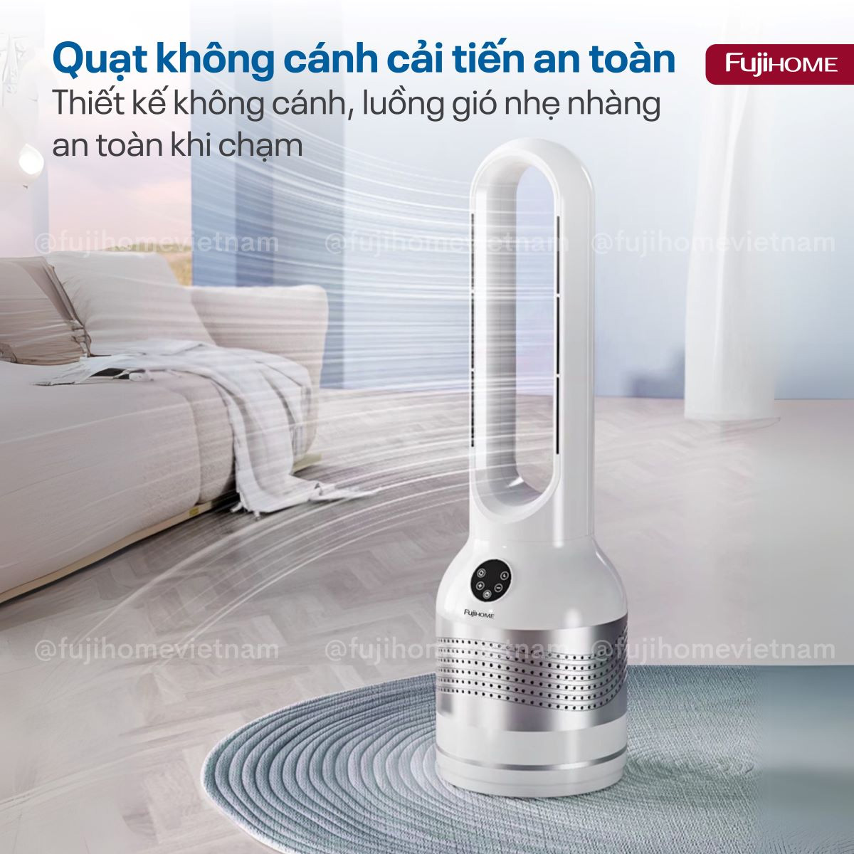 Quạt không cánh lọc không khí Fujihome BF22-HEPA - META.vn