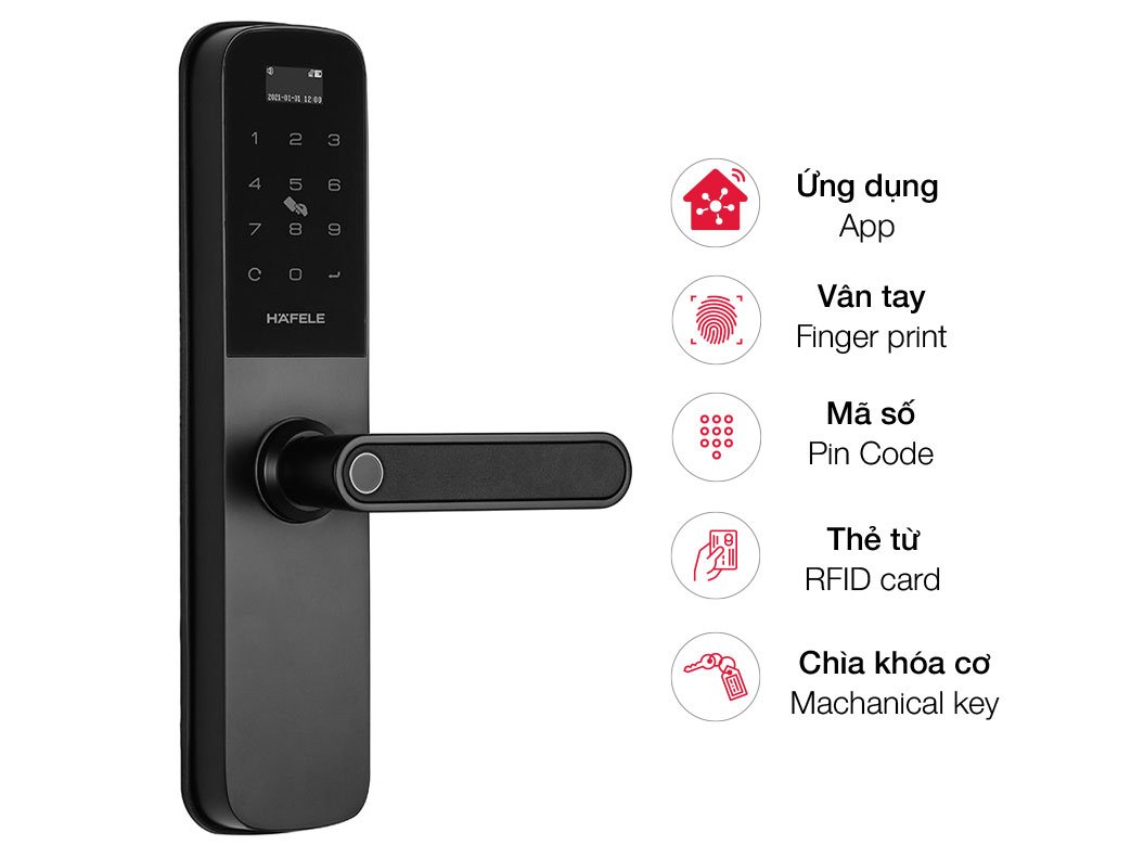 Khóa điện tử Hafele DL6100 (912.20.582) - META.vn