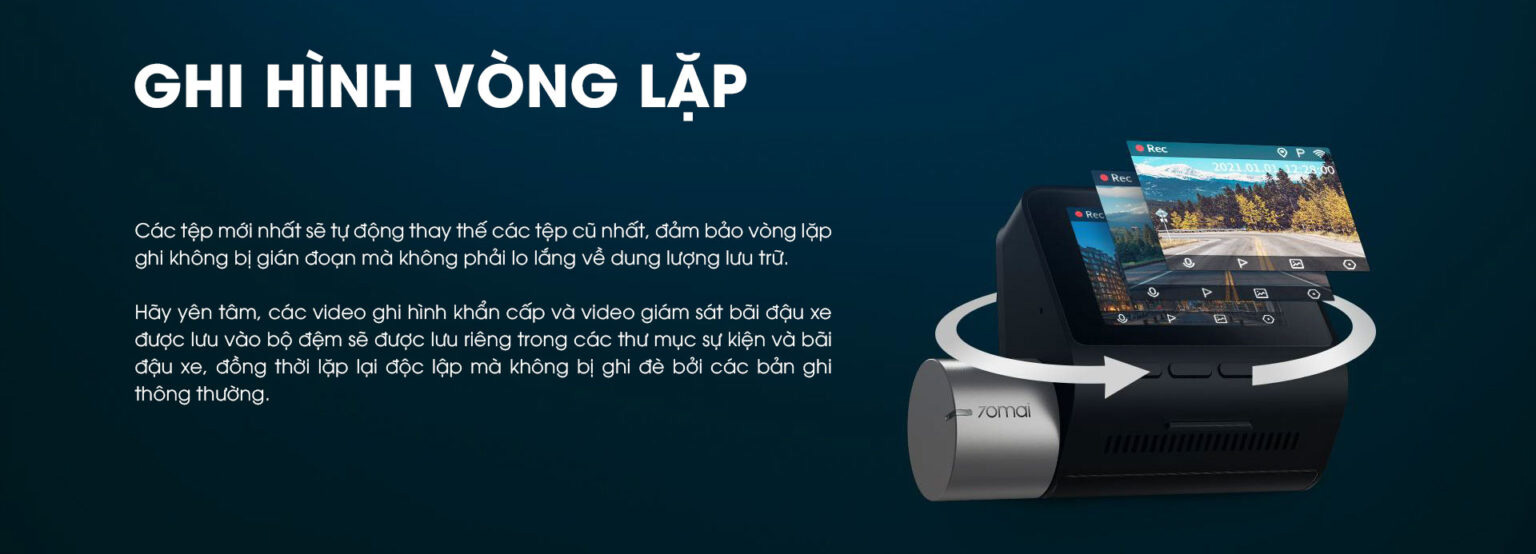 Camera hành trình trước sau 70mai A510-1 - META.vn