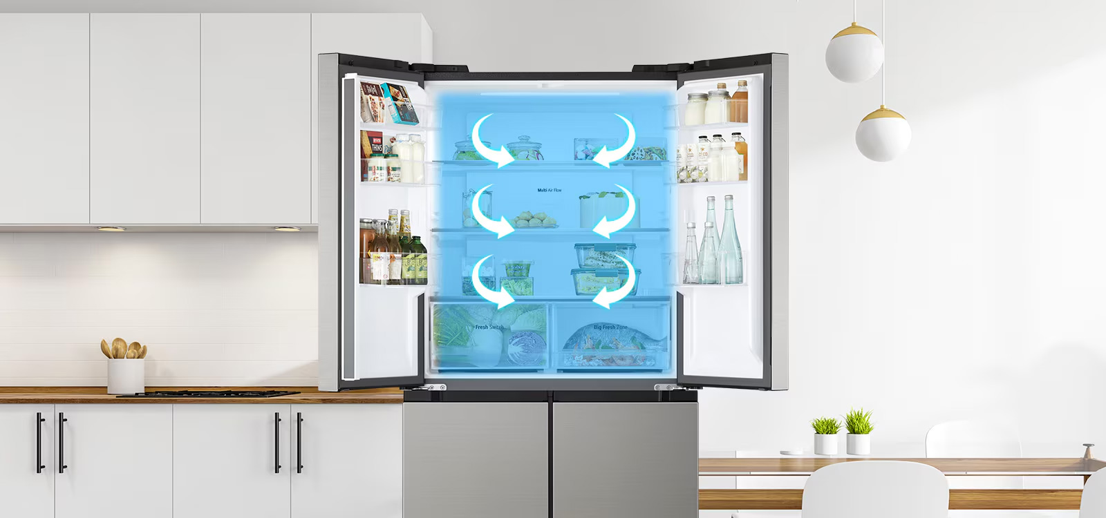 Tủ lạnh LG Inverter 474 lít Multi Door LFB47SVM - META.vn