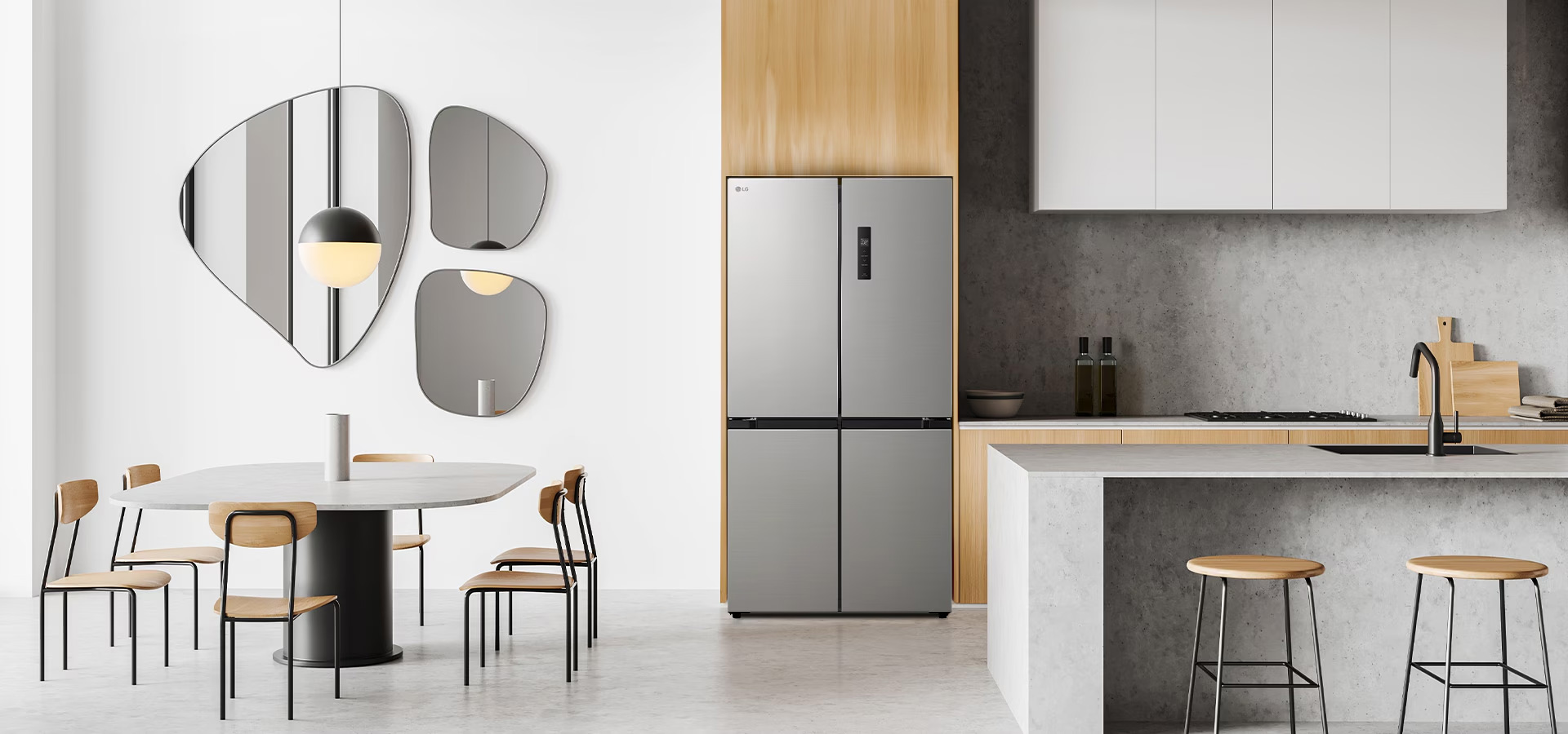 Tủ lạnh LG Inverter 474 lít Multi Door LFB47SVM - META.vn