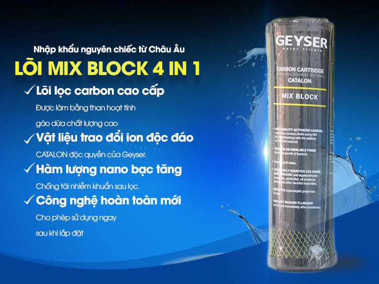 Lõi lọc nước Geyser Mix Block CBC 0.6 - META.vn