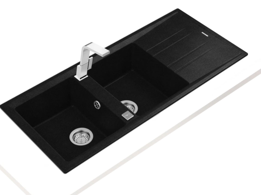 Chậu đá nhân tạo Teka Stone 80 B-TG 2B 1D Black - META.vn