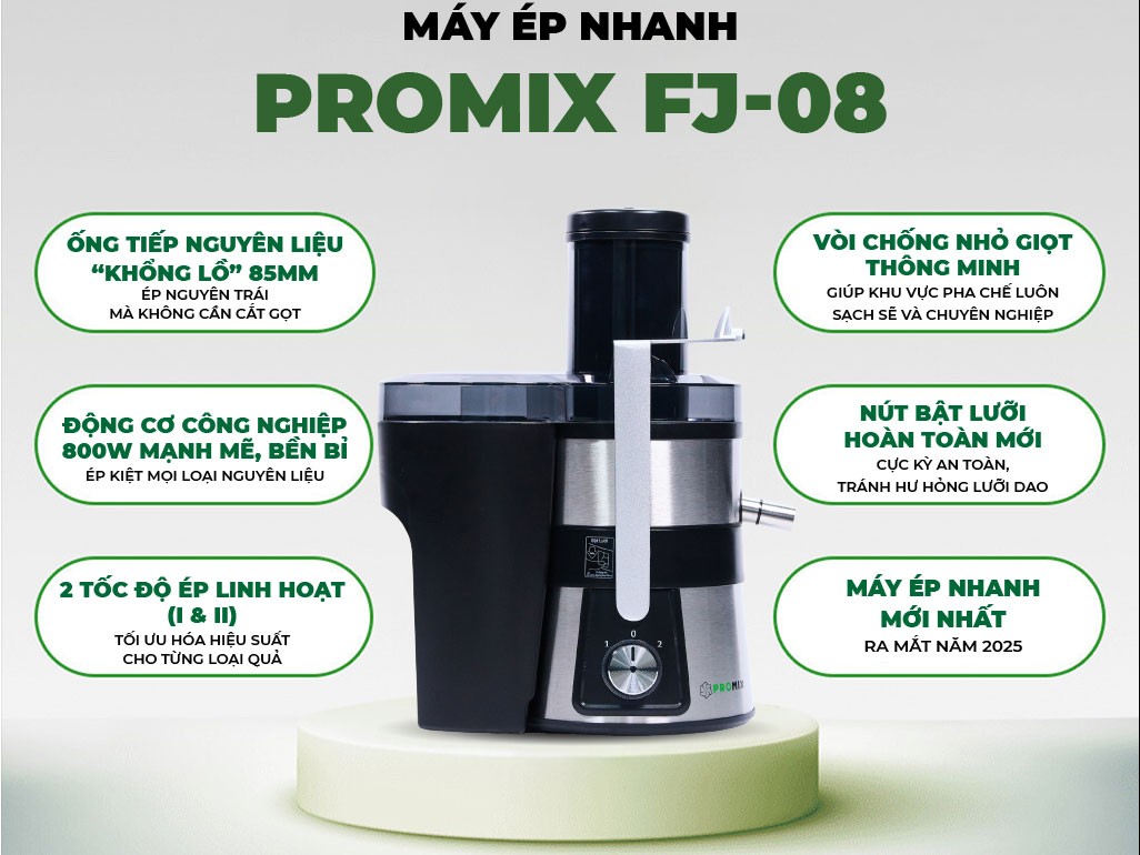 Máy ép nhanh Promix FJ-08 - META.vn