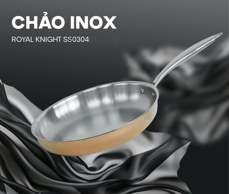 Chảo inox Ciwete Royal Knight SS0304 - META.vn
