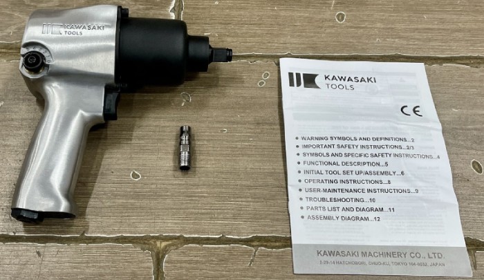 Súng vặn bulong khí nén Kawasaki 1/2 inch KPT-6231 - META.vn