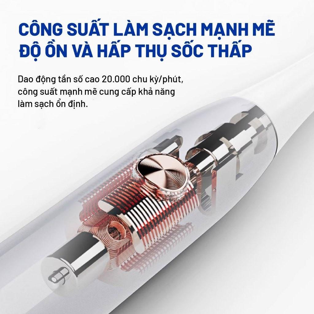 Bàn chải điện Hyundai OC-012-WH - META.vn