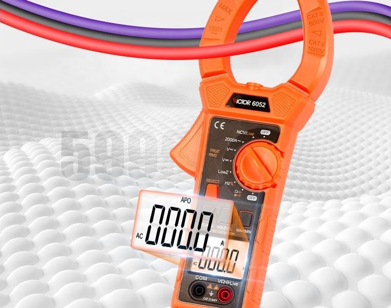 Ampe kìm kĩ thuật số Victor 6052 - META.vn