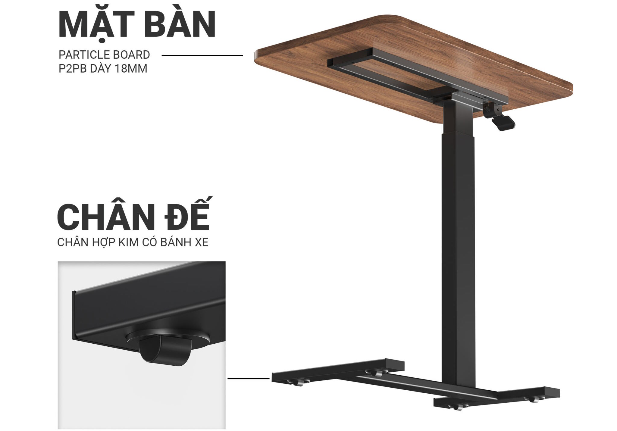 Bàn nâng hạ Warrior Workstation Table – Duke Series – WWT801 Grove ...