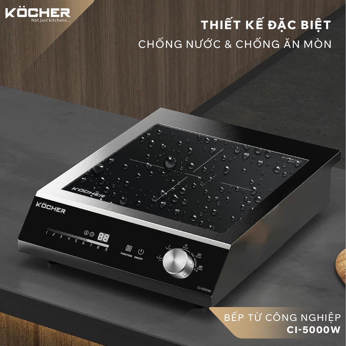 Bếp từ công nghiệp Kocher CI-5000W - META.vn